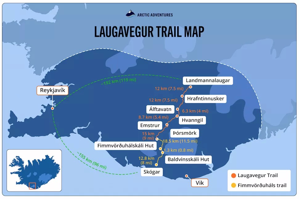 Laugavegur徒步路线 - Laugavegur Trail | 景点 | Arctic Adventures